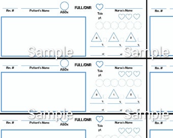 Cna/pct/nursing Assistant/tech Brain Sheet Report Notes Template 6 ...