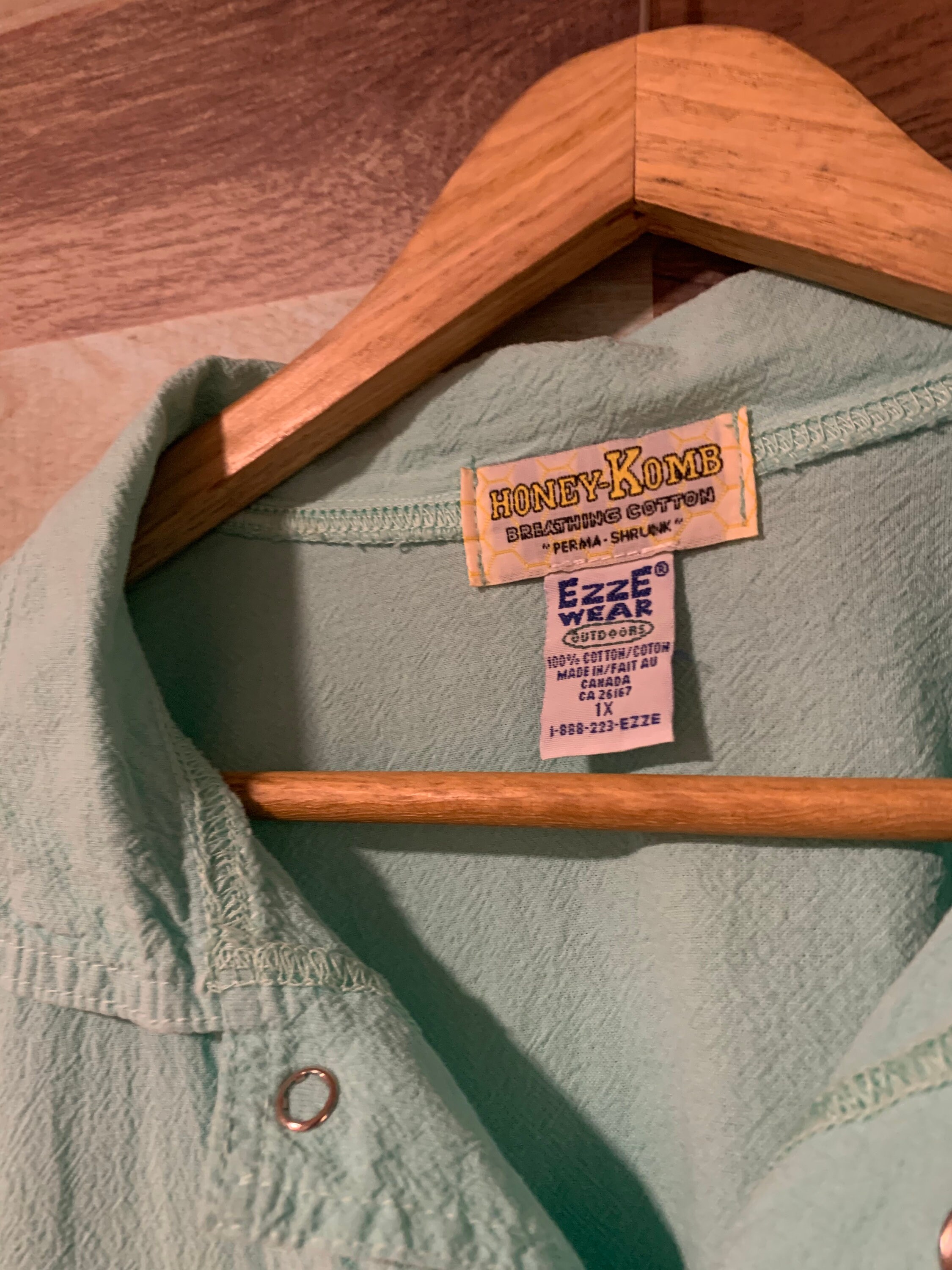 Vintage Mint Green 90s EZZE Wear Button up Shirt - Etsy