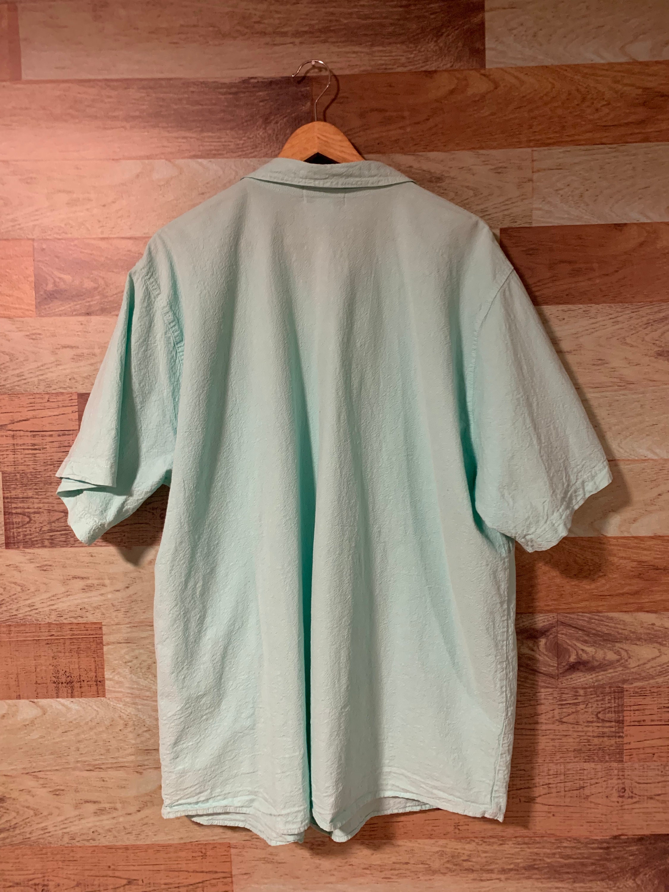 Vintage Mint Green 90s EZZE Wear Button up Shirt - Etsy