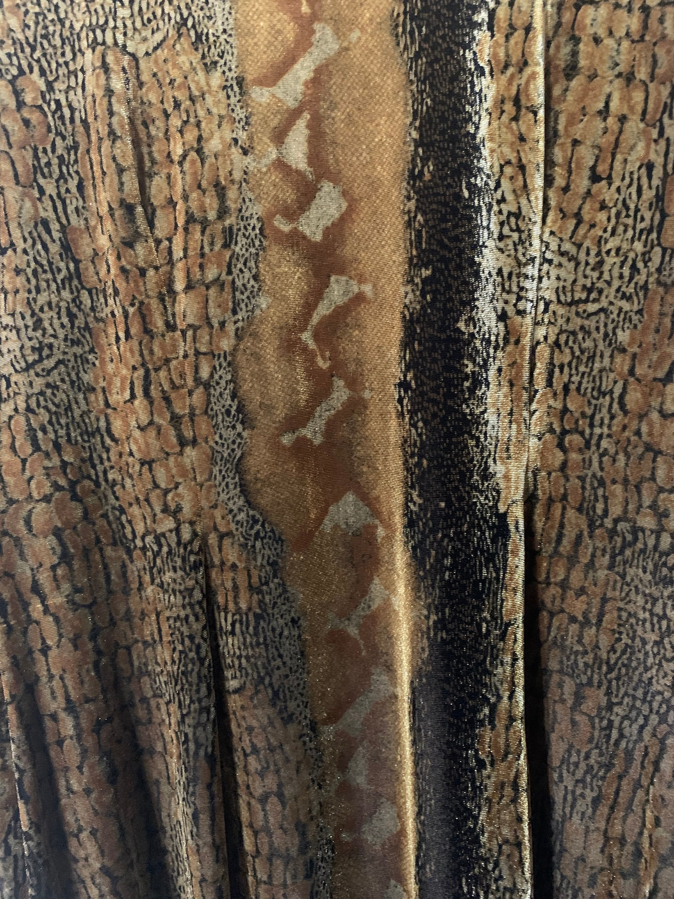 Vintage Snake Skin Pattern Velour Long Dress - Etsy
