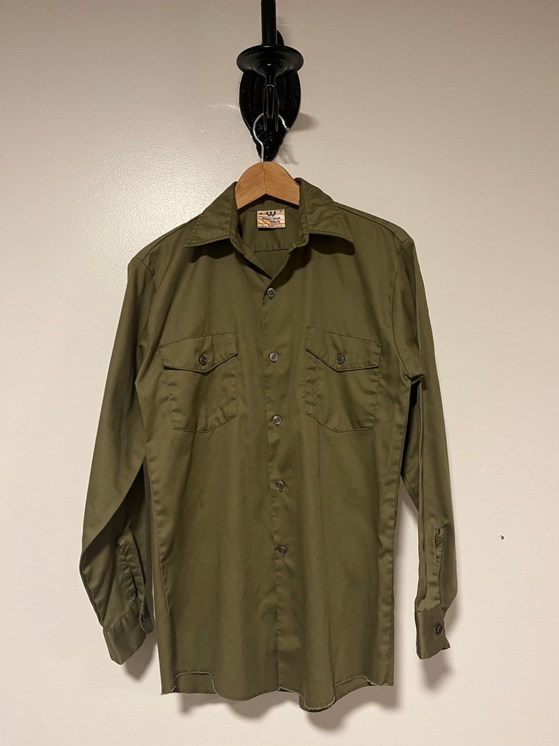 Vintage Marks Work Warehouse Green Button Up/button Down Shirt - Etsy