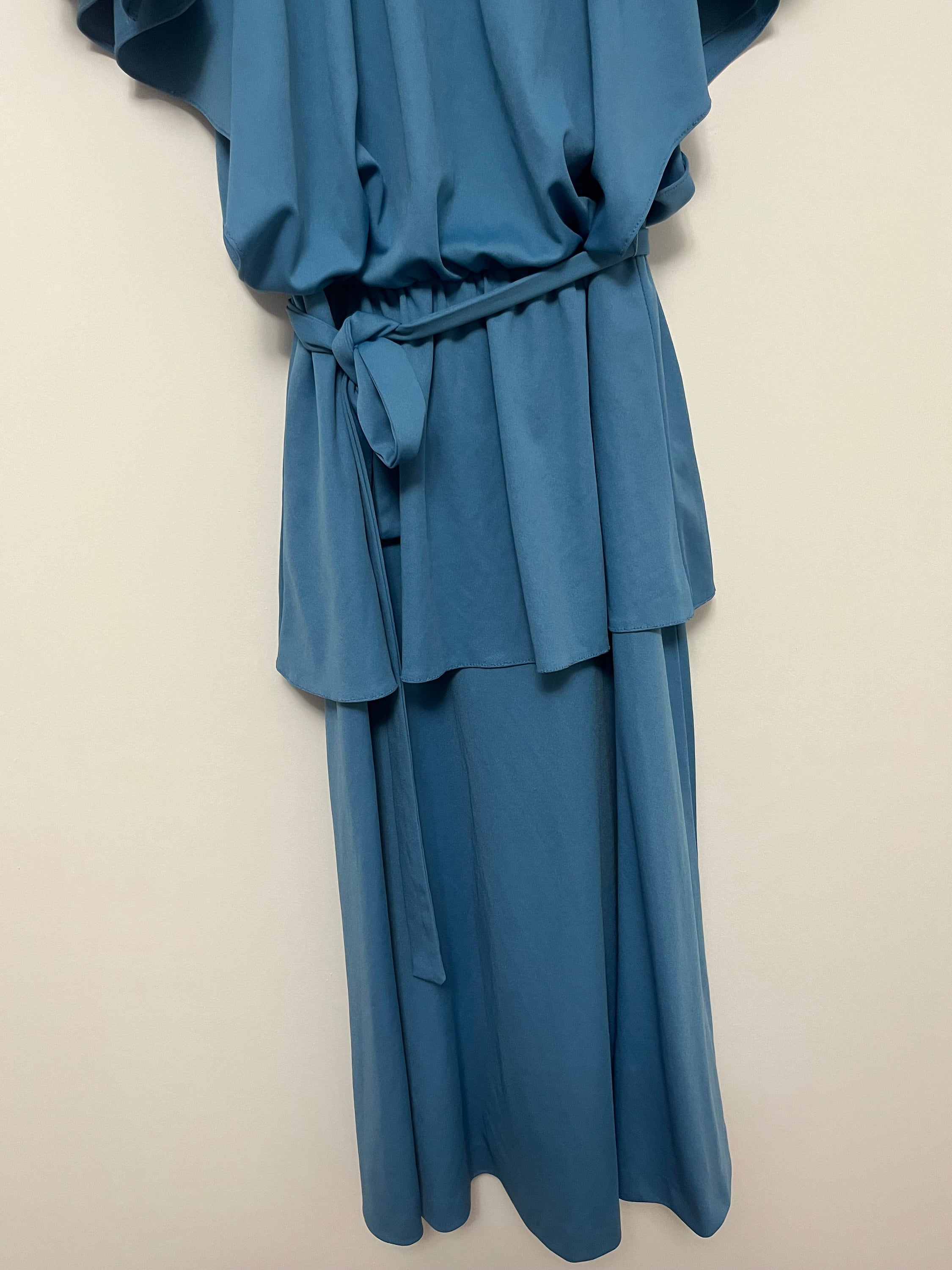 Vintage 70’s MANDY Designs Blue off the Shoulders Dress - Etsy