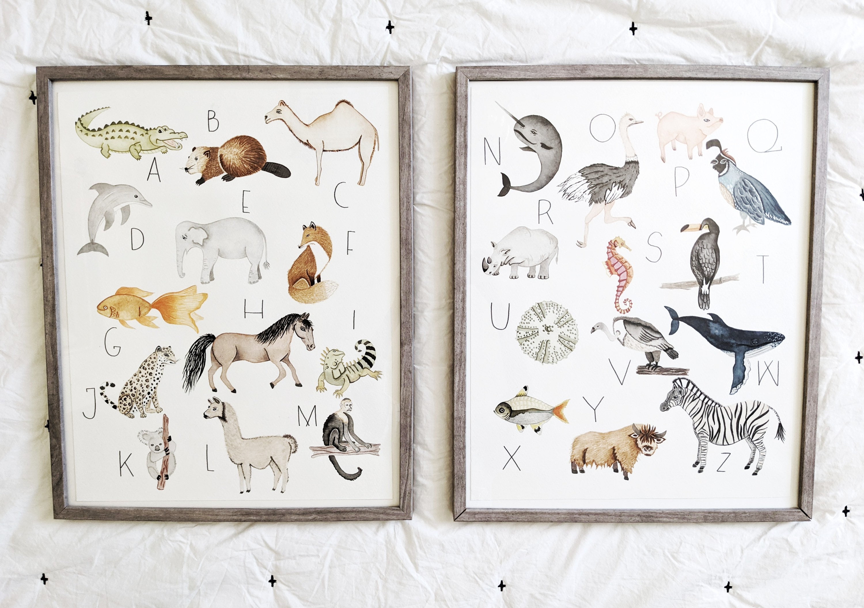 Animal Alphabet Poster, ABC Animal Poster, Animal ABC Alphabet, Animal ...