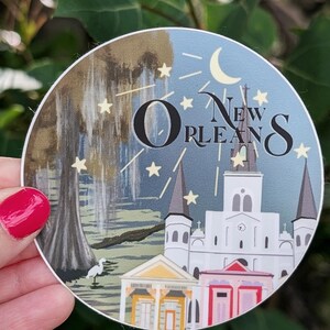 New Orleans Sticker, NOLA Vinyl Sticker, Bayou Sticker, New Orleans ...