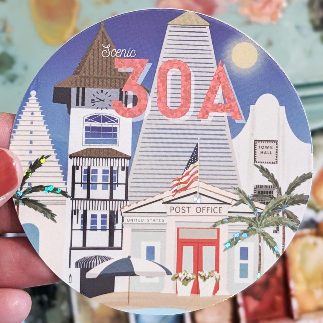30A Sticker, 30A Florida Sticker, 30A Vinyl Sticker, 30A Souvenir ...