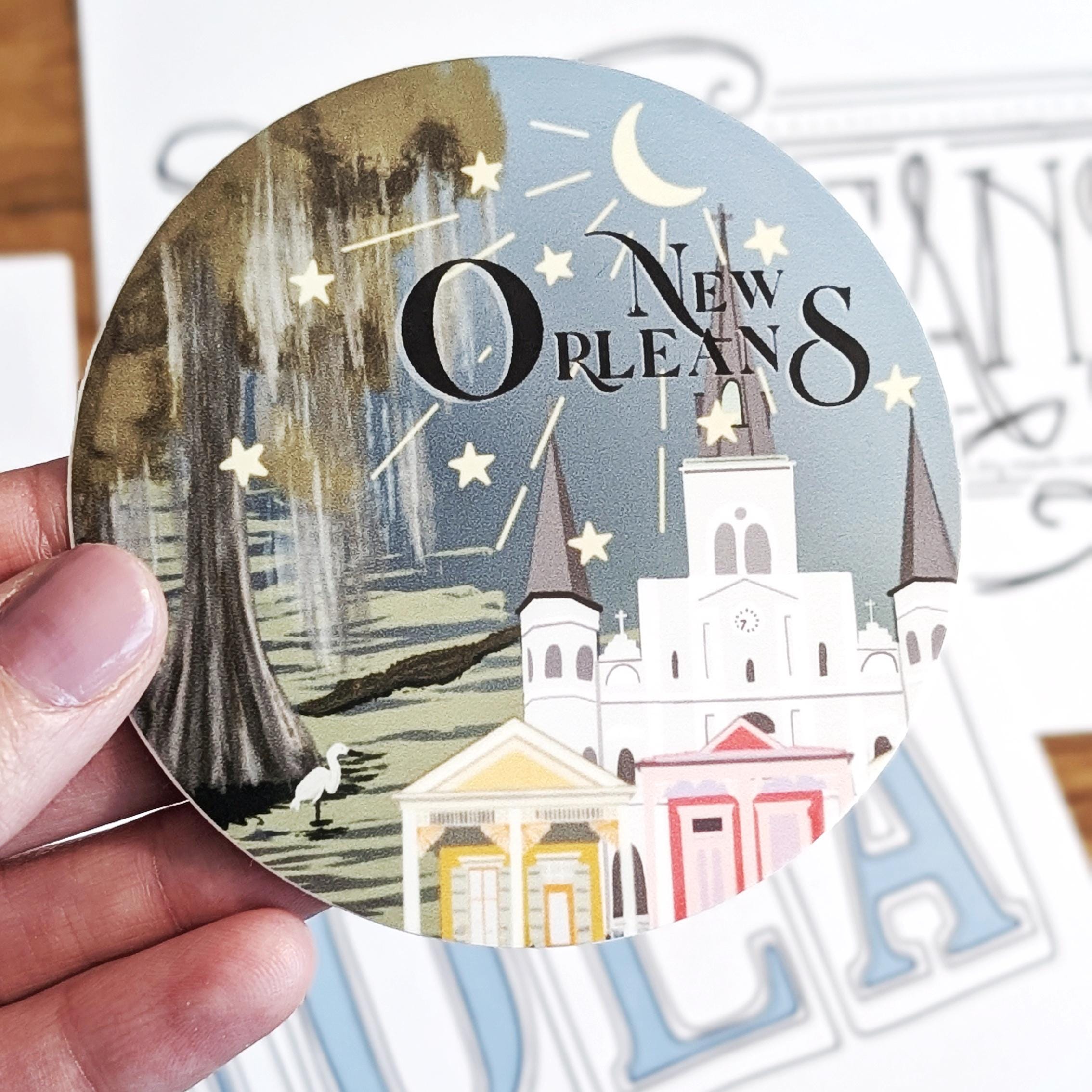New Orleans Sticker, NOLA Vinyl Sticker, Bayou Sticker, New Orleans ...