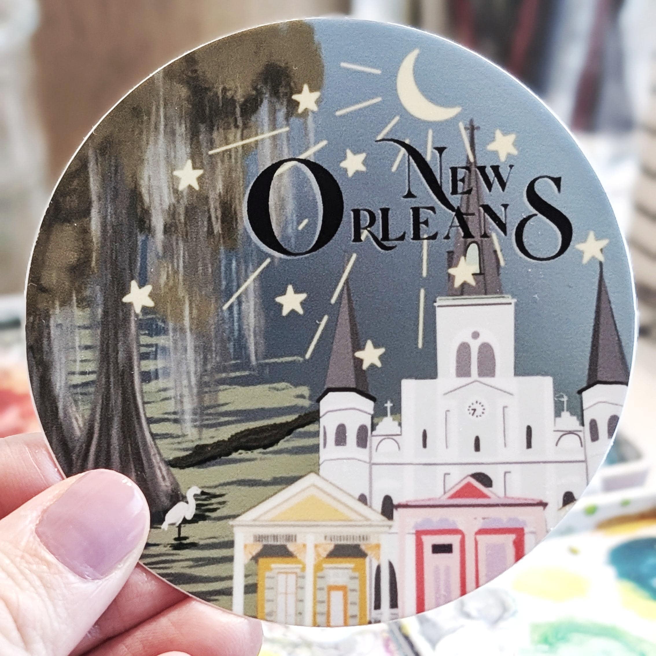 New Orleans Sticker, NOLA Vinyl Sticker, Bayou Sticker, New Orleans ...
