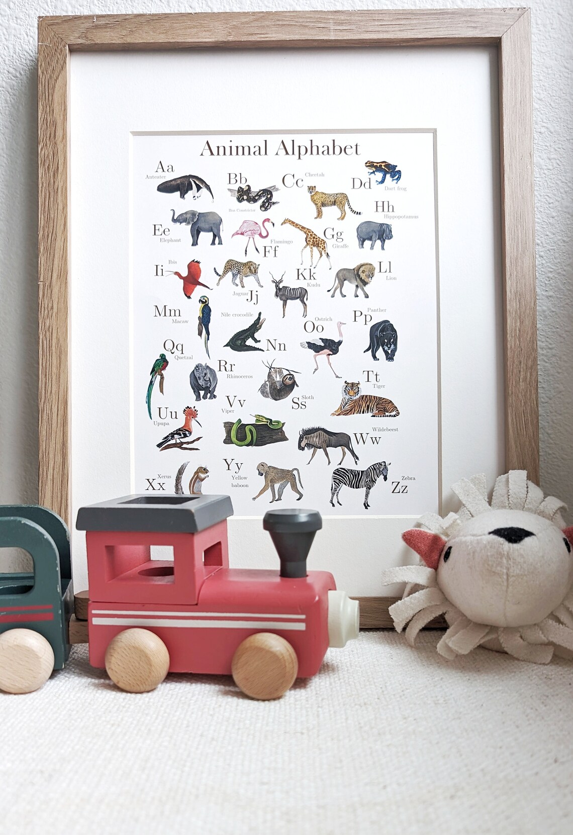 Safari ABC Print, Jungle ABC Print, Nursery Alphabet, Safari Alphabet ...