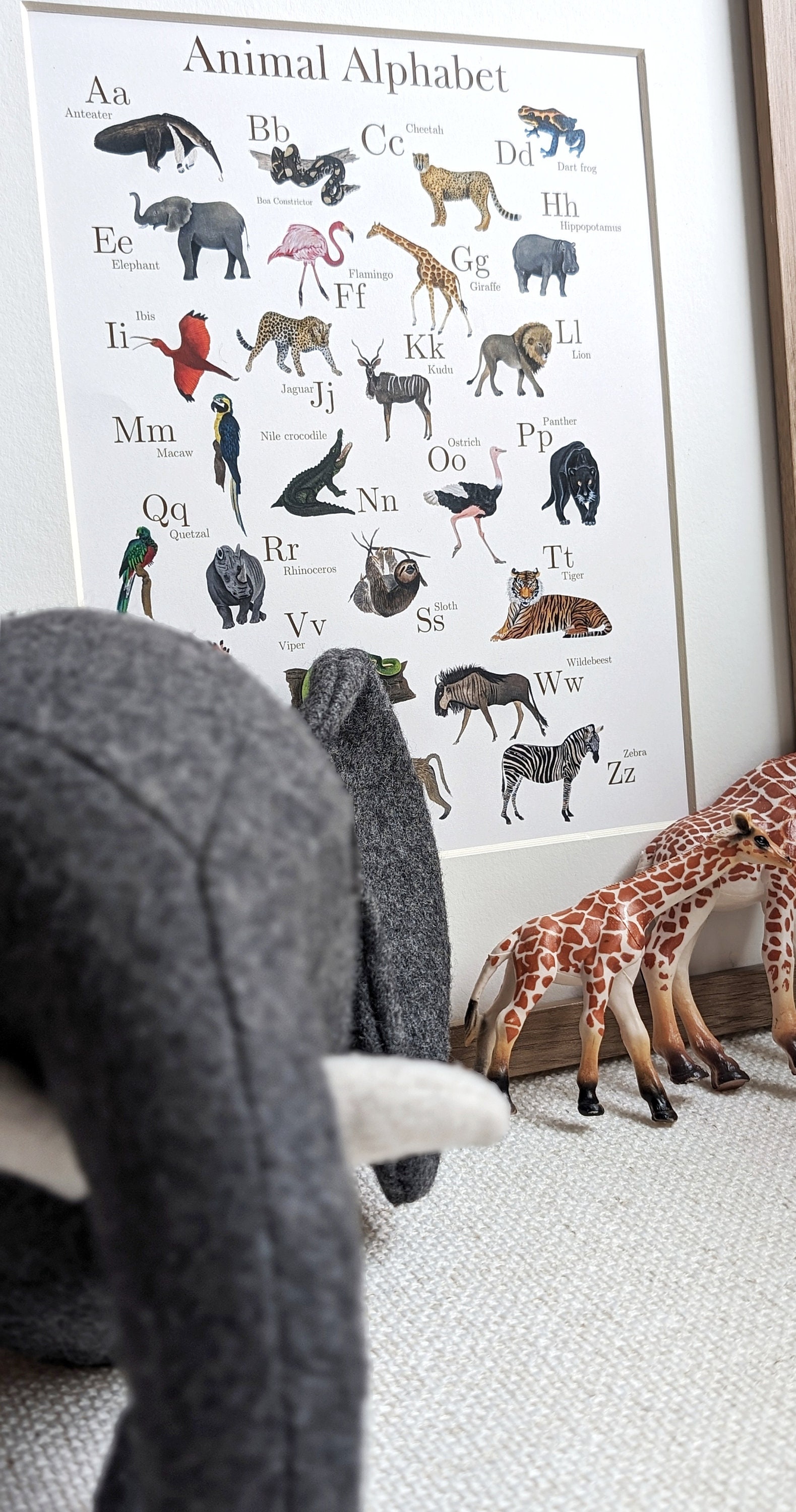 Safari ABC Print, Jungle ABC Print, Nursery Alphabet, Safari Alphabet ...