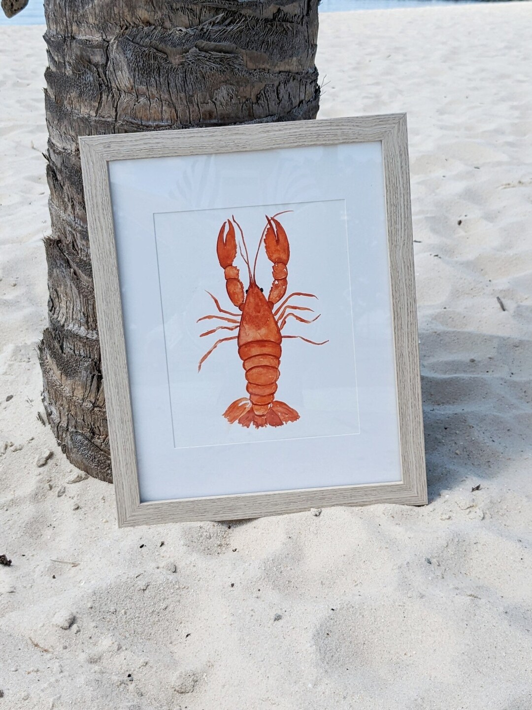 Watercolor Crawfish Painting, Crawfish Painting, Watercolor Artwork ...
