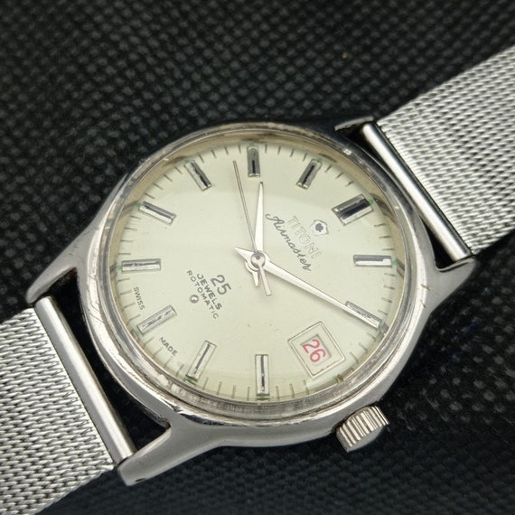 Vintage Titoni airmaster rotomatic Swiss mens date wa… - Gem