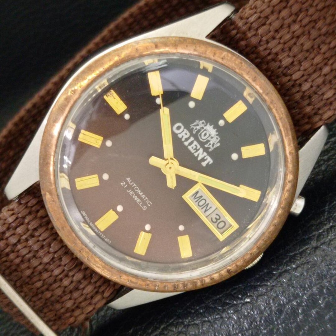 Japan Vintage Orient Crystal Automatic 46943 Mens Day&date Original ...