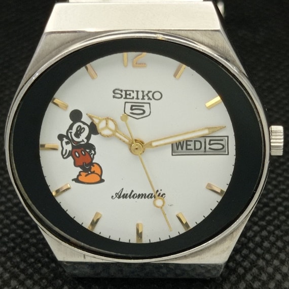 Vintage Seiko 5 cartoon dial automatic 6309a Japan me… - Gem