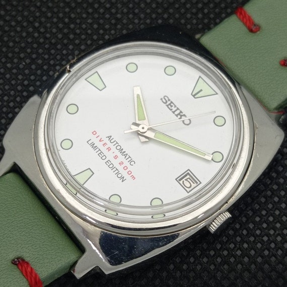 Vintage Seiko 5 automatic 7005a Japan mens date white… - Gem