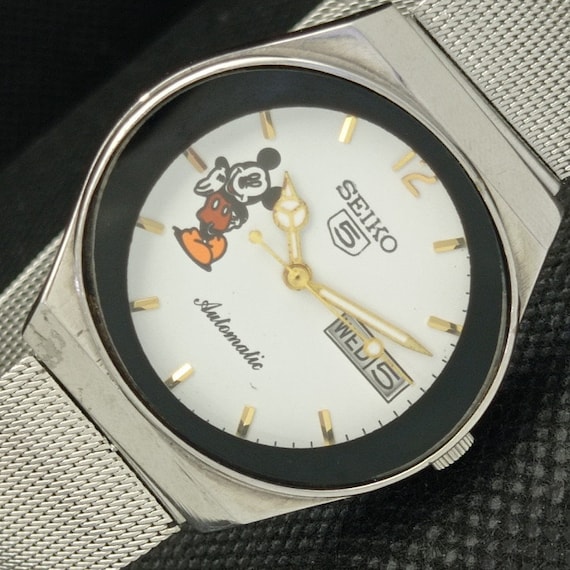 Vintage Seiko 5 cartoon dial automatic 6309a Japan me… - Gem
