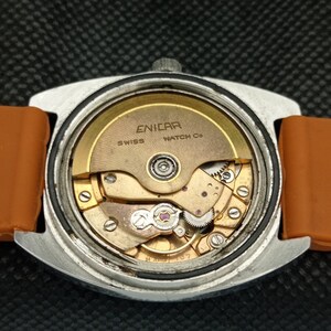 Vintage Enicar Automatic 167 Swiss Mens Day/date White Color Dial Wrist ...