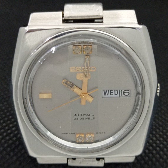Genuine Vintage Seiko 5 automatic 6349a japan mens da… - Gem
