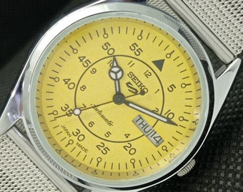 Vintage Seiko 5 Automatic Silver Dial Day/date Caliber No 6309 Men's Wrist Watch Japan Made Gift ...
