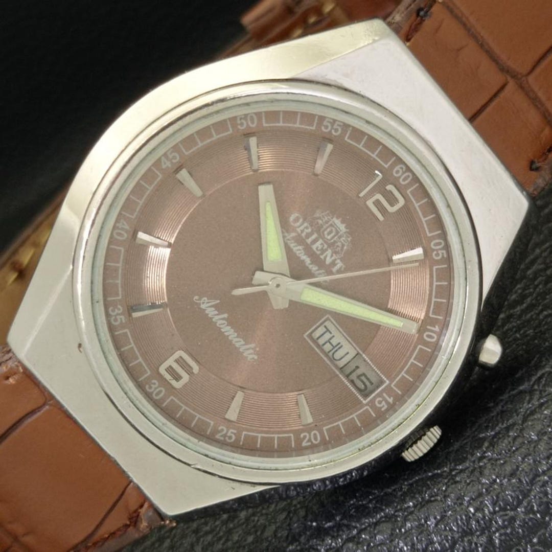 Elegant Vintage Orient 46943 Japan Mens Automatic Day/date Brown Dial ...