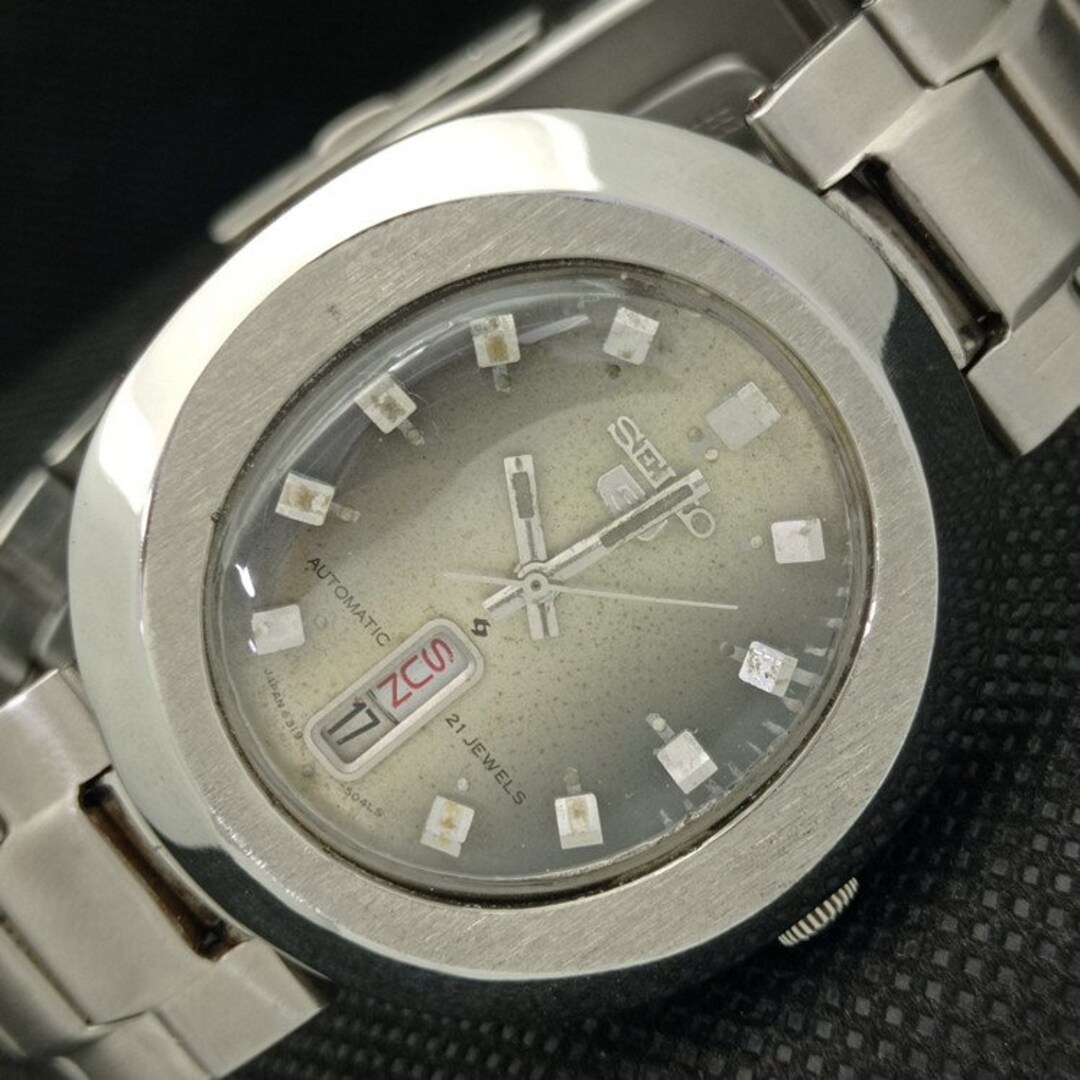 Day/date @6 Vintage Seiko 5 Automatic 6319a Japan Mens Original Dial ...