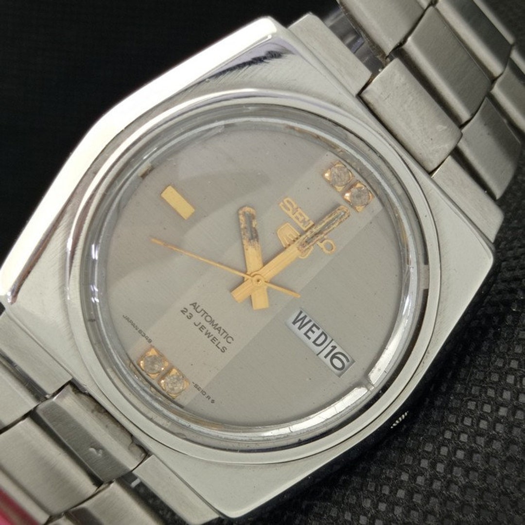 Genuine Vintage Seiko 5 Automatic 6349a Japan Mens Day/date Original ...