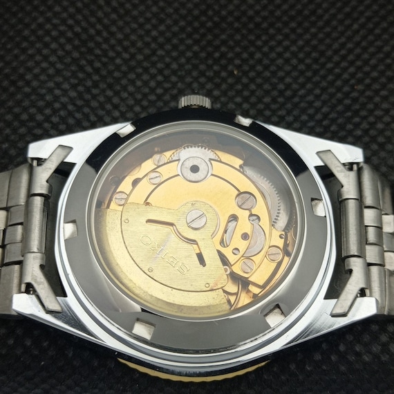 Vintage Seiko transparent back Japan mens day/date au… - Gem