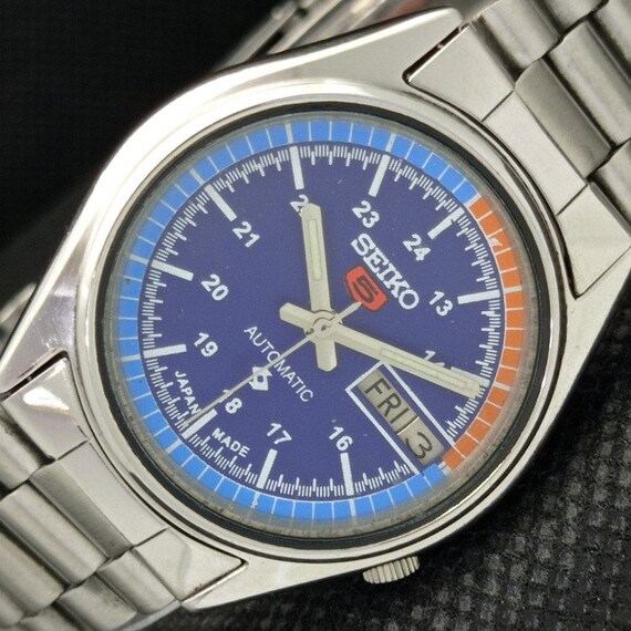 Genuine Vintage Seiko 5 automatic 7009a japan mens da… - Gem