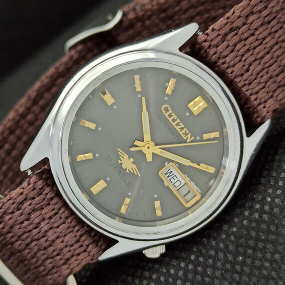 Original Vintage CITIZEN 8200 21 Jewels Automatic Day… - Gem