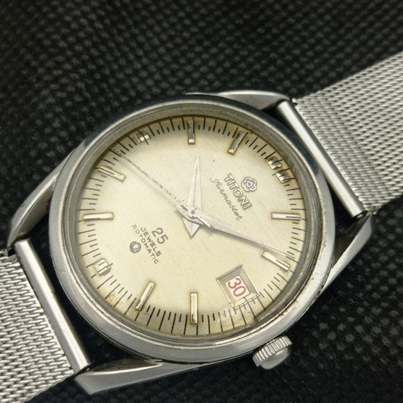 Vintage Titoni airmaster rotomatic Swiss mens date or… - Gem