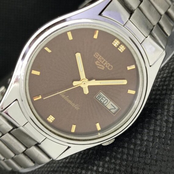 Genuine Vintage Seiko 5 Automatic 7009a Japan Mens Da… - Gem