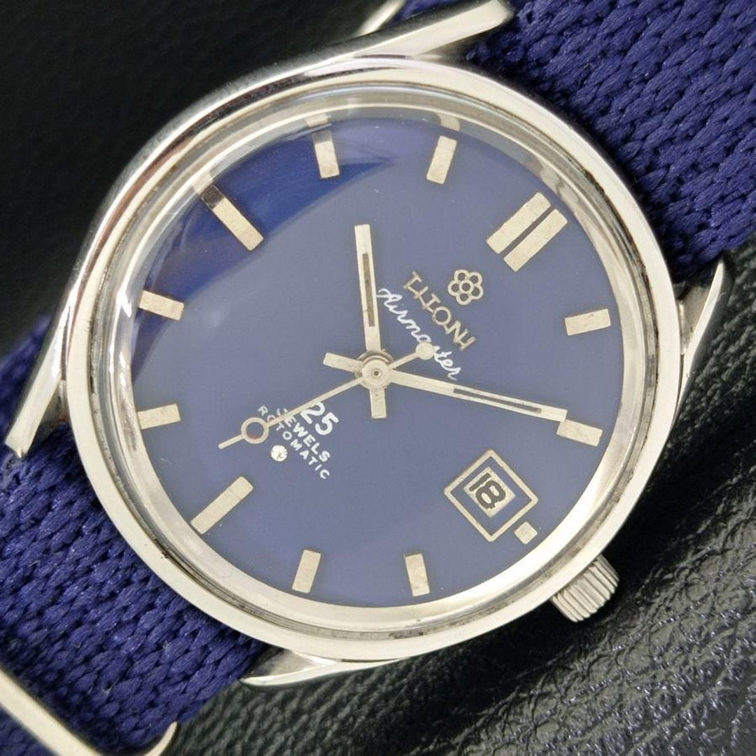 Titoni Airmaster Rotomatic Swiss Mens Blue Dial Wrist Watch A426039-a ...