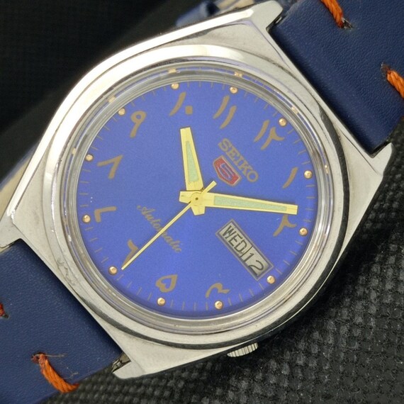 Vintage Seiko 5 automatic 7009a Japan mens day/date a… - Gem