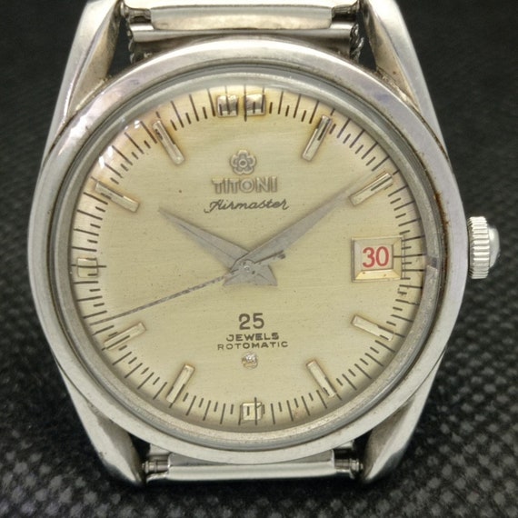 Vintage Titoni airmaster rotomatic Swiss mens date or… - Gem