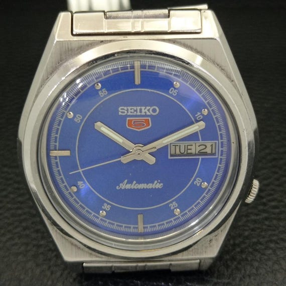 Genuine Vintage Seiko 5 Automatic 7009a Japan Mens Da… - Gem