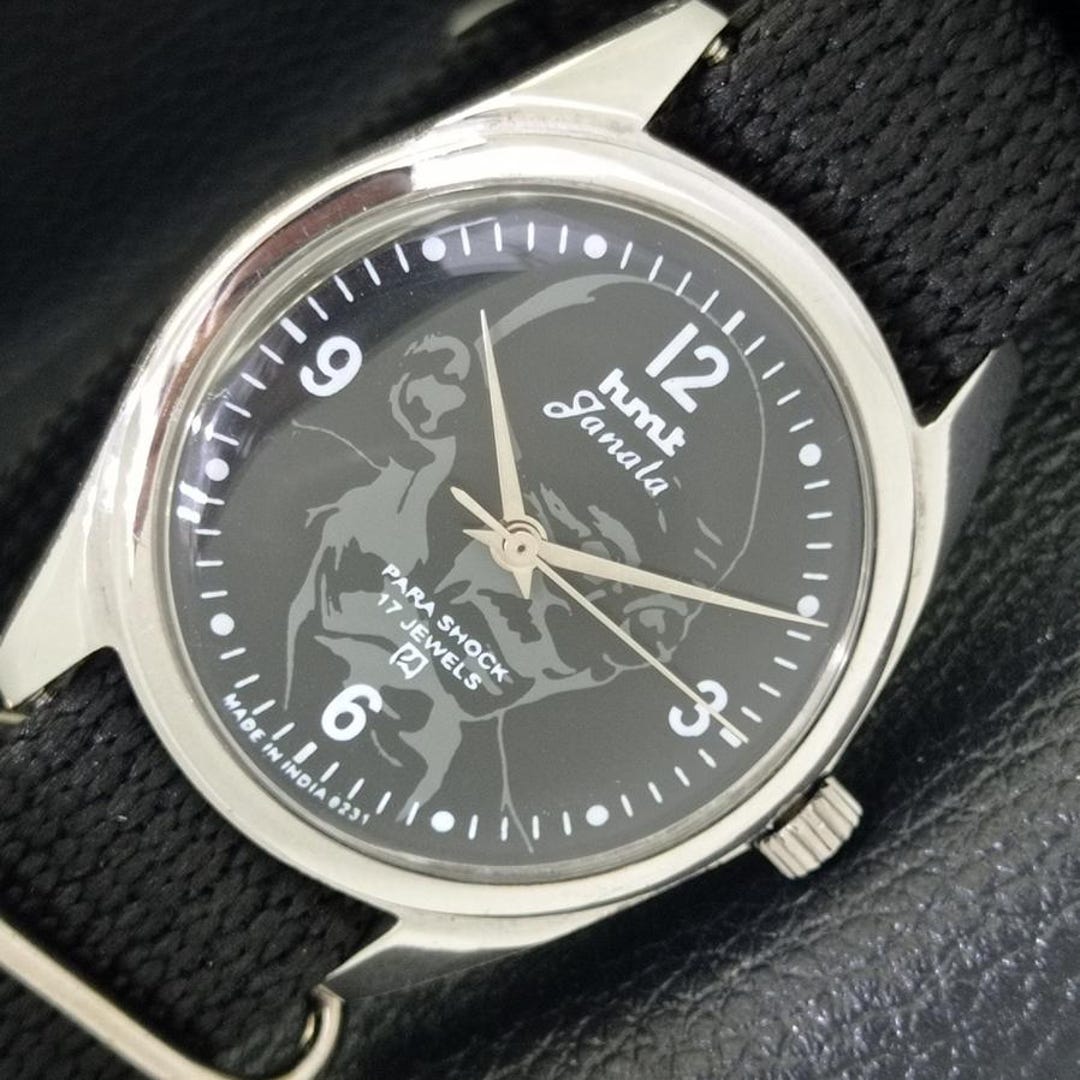 Vintage Hmt Janata Manual Winding Men Black Dial Watch A430069-a - Etsy