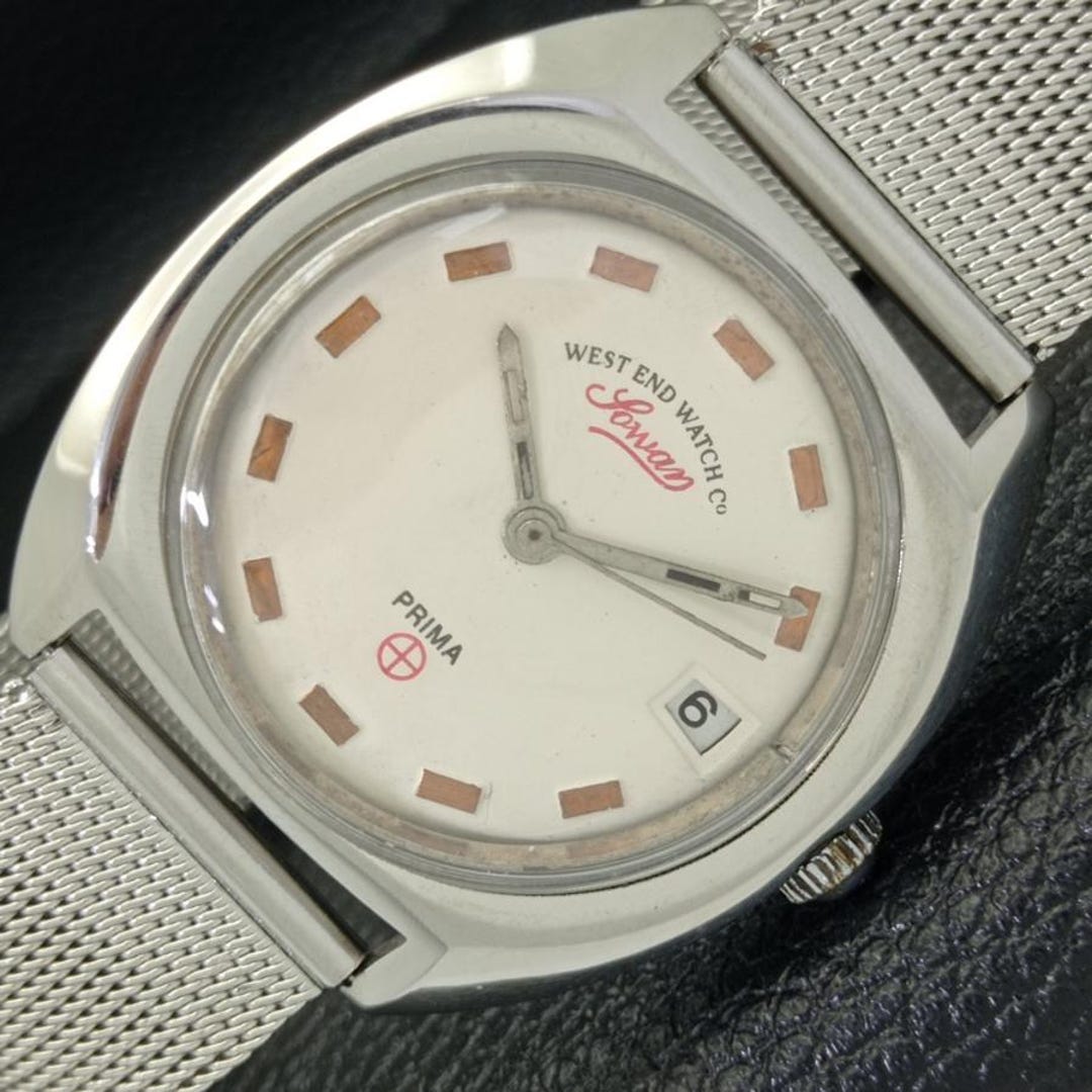 Rare West End Watch Co Sowar Prima Hand-winding Swiss Mens White Dial ...