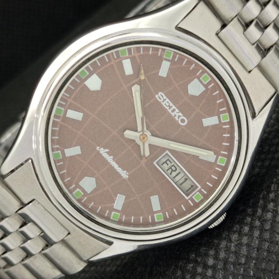 Vintage Seiko 5 Automatic 6349a Japan Mens Day/date Brown Dial Watch ...