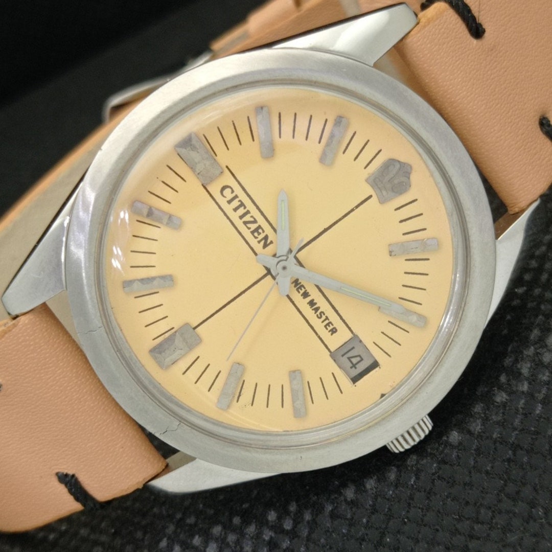 Vintage Citizen Winding 8260a Japan Mens Beige Dial Watch - Etsy