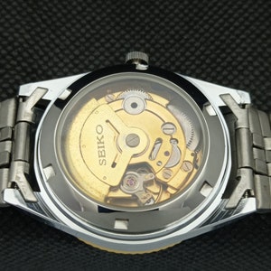 Seiko 5 Automatic Japan Mens Transparent Back Refurbished Day/date ...