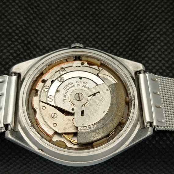 Vintage Seiko 5 automatic 6319a Japan mens day/date b… - Gem