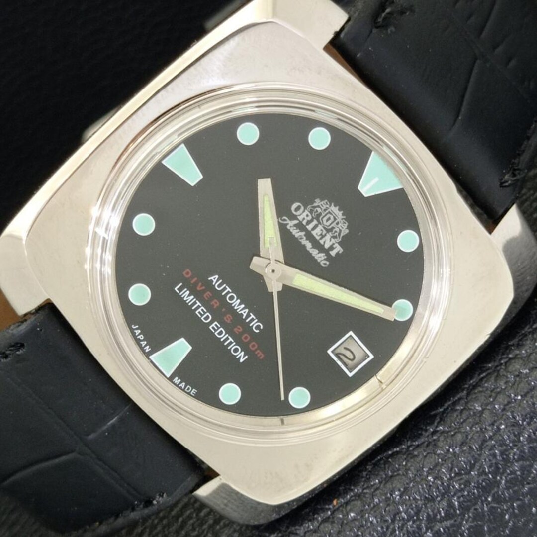 Vintage Orient 46943 Automatic Japan Mens Date Black Color Dial ...