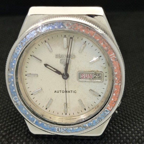 Genuine Vintage Seiko 5 automatic 6309a japan mens da… - Gem