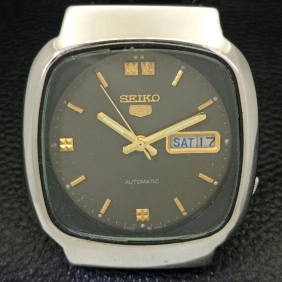 Japan Vintage Seiko 5 Automatic 7005a Mens Day/Date O… - Gem