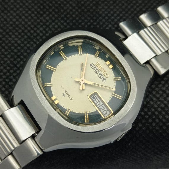 Antique Seiko 5 Actus automatic 7019a mens Japan day/… - Gem