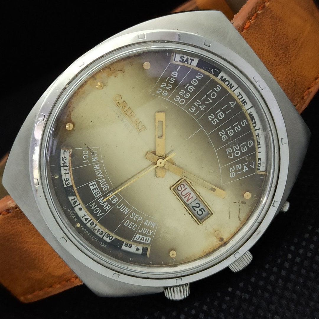 Vintage Orient 100 Years Automatic 46941 Japan Mens Day/date Original ...