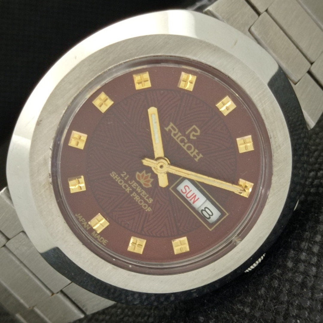 Genuine Vintage Ricoh R31 Automatic Japan Mens Day/date Oval Shape ...