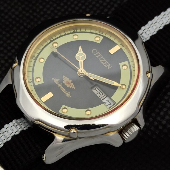 Rare Vintage Citizen automatic 8200 japan mens day/da… - Gem Rare Vintage Citizen automatic 8200 japan mens day/da… - Gem