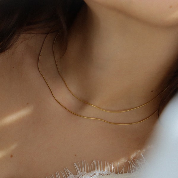 Thin Necklace - Etsy