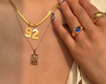 Number 9 Necklace | Etsy