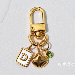 Bag Charms Keychain Holder Multiple Charms Holder Ring Luxury Gold Bag ...